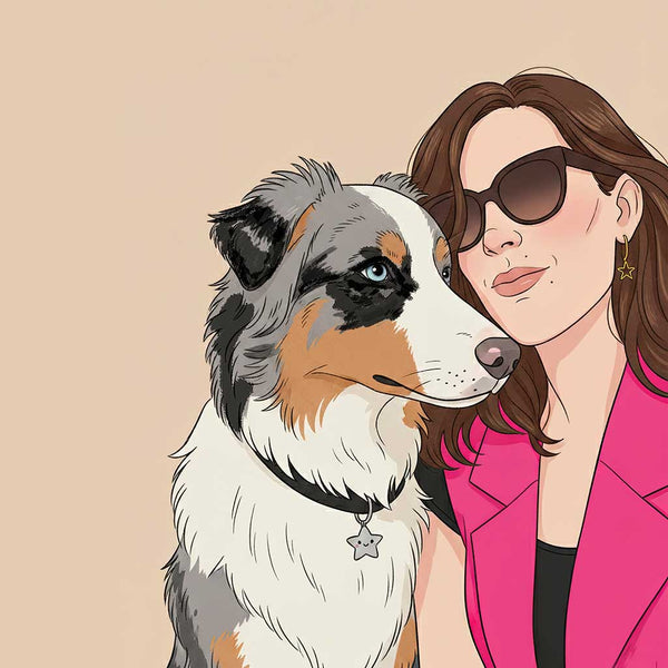 Portrait famille illustré mode & kawaii personnalisé – Omade Création